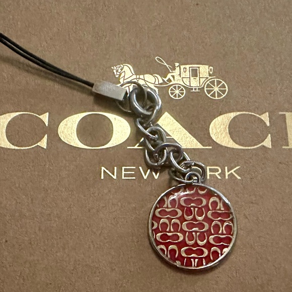 Coach | Accessories | Coach Vintage Maroon Resin Hologram Signature ...